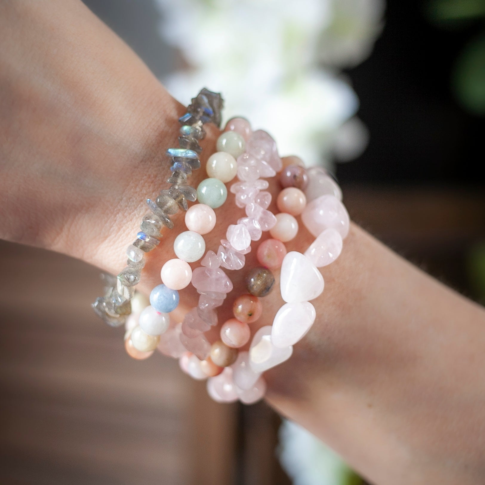 Raw Crystal Bracelets and Healing Stone Bracelets Handmade on Cape Cod ...