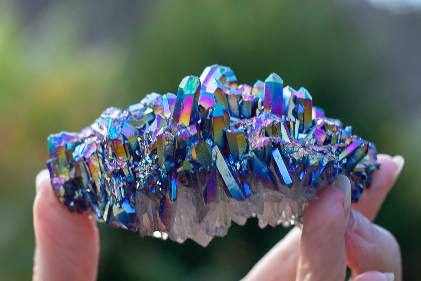 Aura Quartz Crystals | Aqua Quartz, Angel Aura and Rainbow Flame – Cape ...