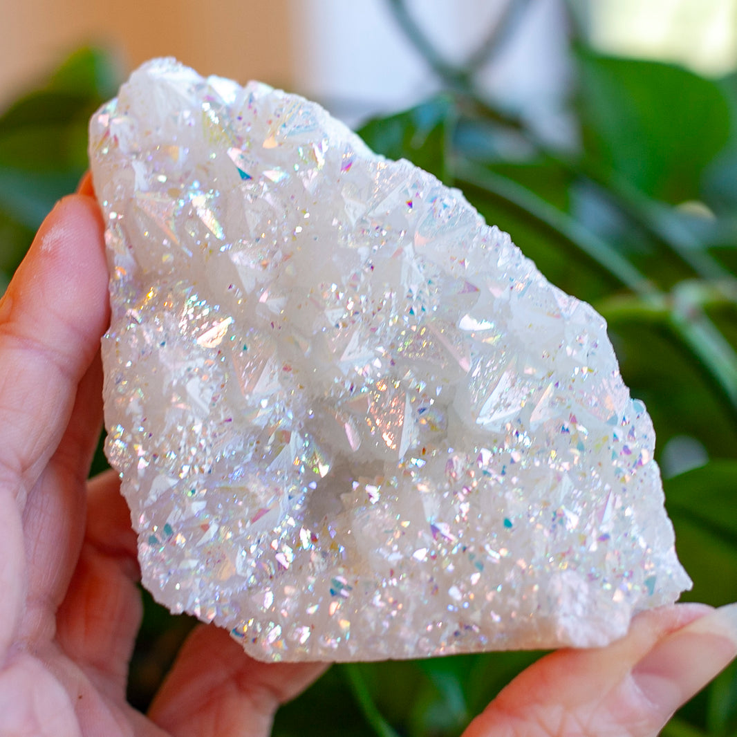 Aura Quartz Crystals | Aqua Quartz, Angel Aura and Rainbow Flame – Cape ...